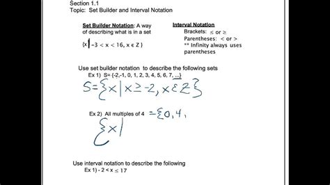 What Is The Difference Between Set Builder Notation And Interval