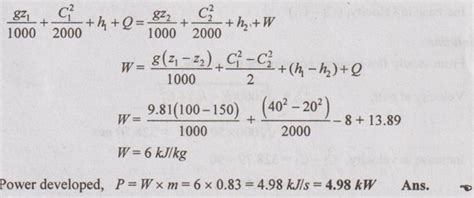 Solved Problems On Open Systems Or Control Volume For Steady Flow Engineering Thermodynamics