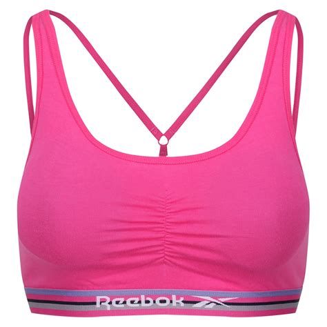 Reebok Womens Crop Top Bra Jackie Jersey Bralets