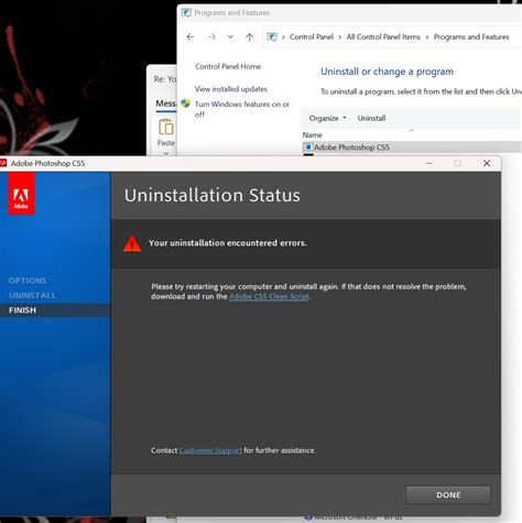 Solved Uninstall Adobe Photoshop Cs5 And Its Parts Adobe Community 14861223
