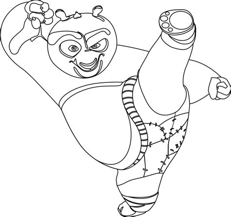 How To Draw Po From Kung Fu Panda And With Easy Steps Drawing Tutorial How To Draw Step By