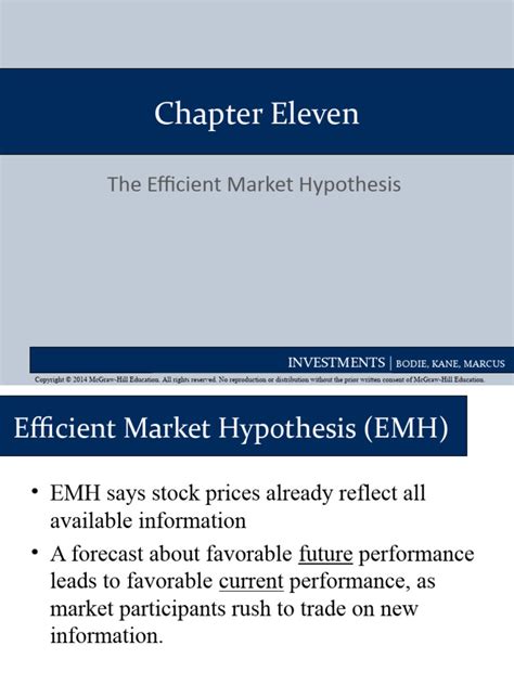 Emh Kane Marcus Pdf Efficient Market Hypothesis Investing