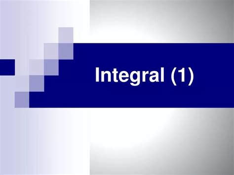 PPT Integral PowerPoint Presentation Free Download ID