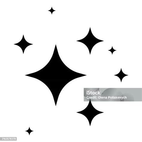 반짝이는 별 아이콘 흑인과 백인 다양한 크기 벡터 일러스트 레이 션 0명에 대한 스톡 벡터 아트 및 기타 이미지 0명 개념 개성 개념 Istock