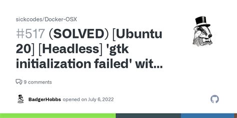 Solved Ubuntu 20 Headless Gtk Initialization Failed With Specific Images Big Sure