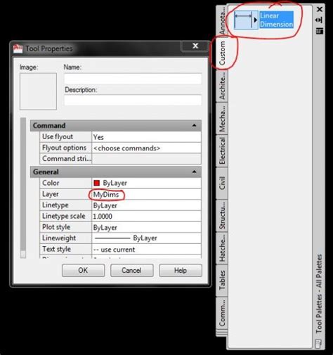 How To Set Default Layer To A Tool Autocad General Autocad Forums