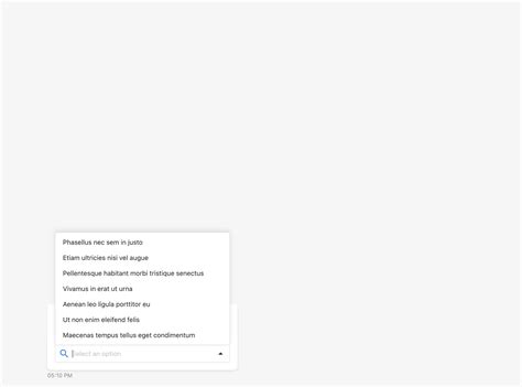 Dropdown Option Documentation