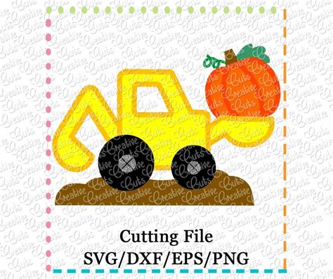 Pumpkin Digger Svg Dxf Eps Creative Appliques