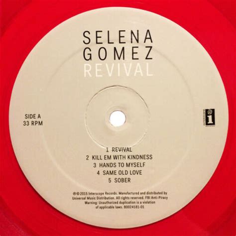 Selena Gomez Revival 2015 Interscope Sealed Red Big Love Vinyl