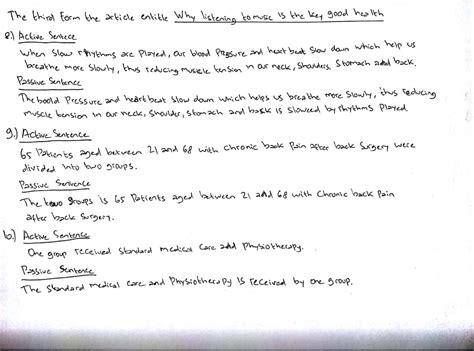 Active Sentence And Passive Sentence