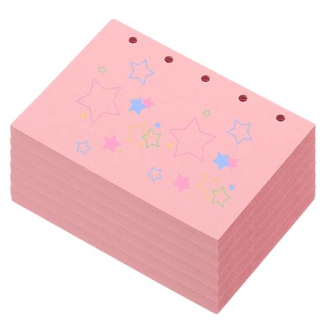 Uxcell Colored Loose Leaf Paper 41 X 3a8 300 Sheets 5 Holes