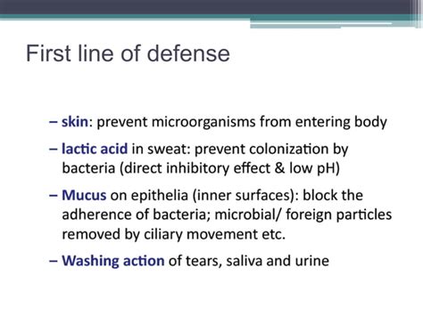 Non Specific Defense Innate Immunre Response Pptx