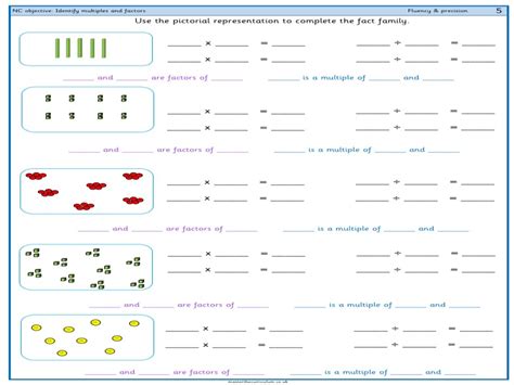 Identify Multiples And Factors Including Finding All Factor Pairs Of A Number And Common