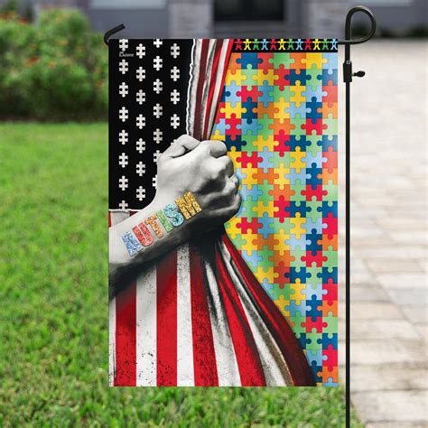 Autism American Autism Awareness Flag Autismtrendy