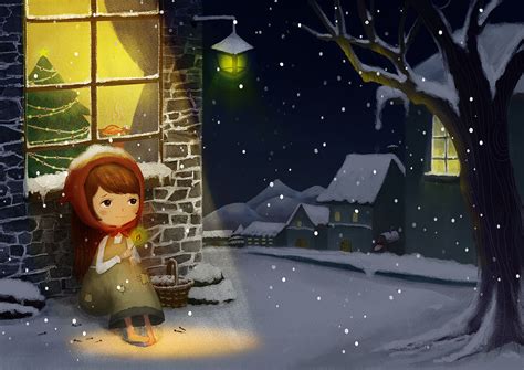 卖火柴的小女孩鲨鱼辣椒cw 站酷zcool