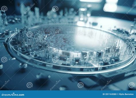 Nanotechnology Abstract Background Generative Ai Stock Illustration Illustration Of Science