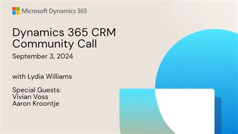 Dynamics365 Crm Communitycall Dynamics365community Community