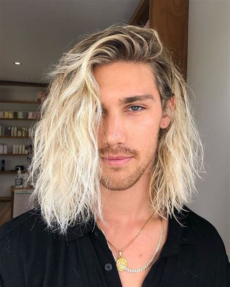 Blonde Love Cabelo Surfista Homem De Cabelo Longo Cabelo