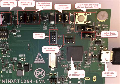 Freelink Lpc4322jet100 Based Debug Circuit On Nxp Imx Rt1064 Evk Board Mcu On Eclipse
