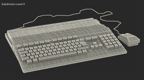 Old Home Computer Keyboard 3d Model 39 3ds Blend C4d Fbx Max Ma Lxo Obj Free3d