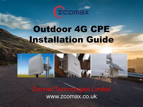 Outdoor G Lte Cpe Installation Guide Pptx