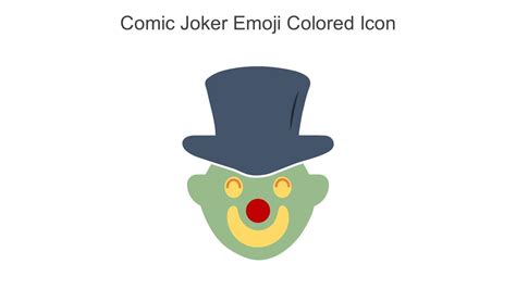 Comic Joker Emoji Colored Icon In Powerpoint Pptx Png And Editable Eps Format PPT Presentation