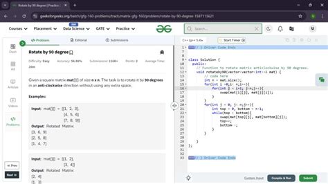 Gfg160 Gfg160 Geekstreak2025 Geeksforgeeks Dsa Problemsolving