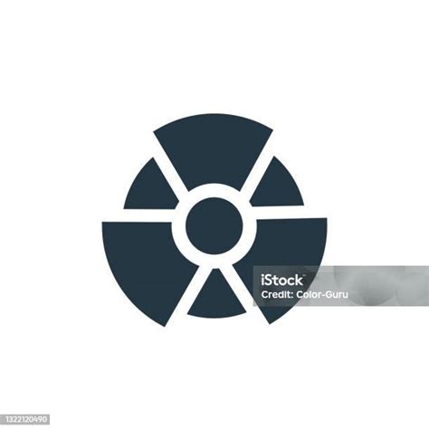 방사능 아이콘입니다 웹 사이트 디자인 및 모바일 앱 개발 인쇄를위한 글리프 방사능 아이콘 흰색 배경에 고립 된 채워진 핵 에너지