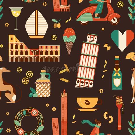 Italian Cultural Elements Stock Illustrations 35 Italian Cultural