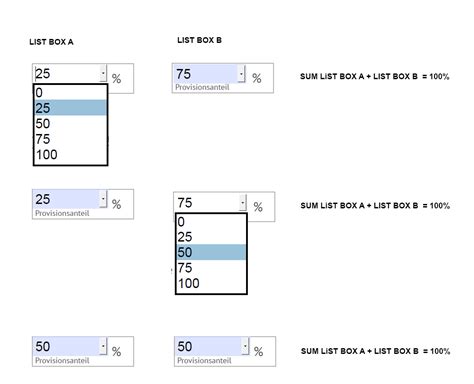 Solved Making Two Dependent List Box Value 100 Adobe Product Community 13278349