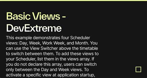 Basic Views Devextreme Scheduler Forked Codesandbox