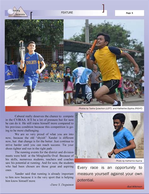 Ms Jeanille SAMPLE TWO PAGE FEATURE ARTICLE LAYOUT 2017 2018