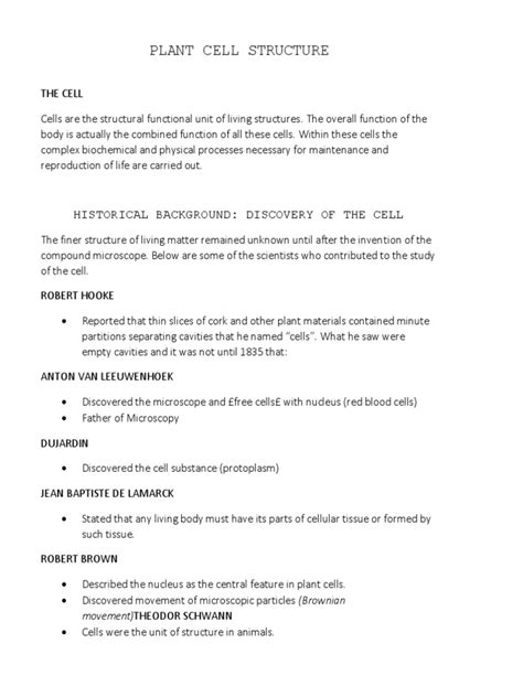 Biol111 Plant Cell Structure Lecture Notes Pdf Endoplasmic