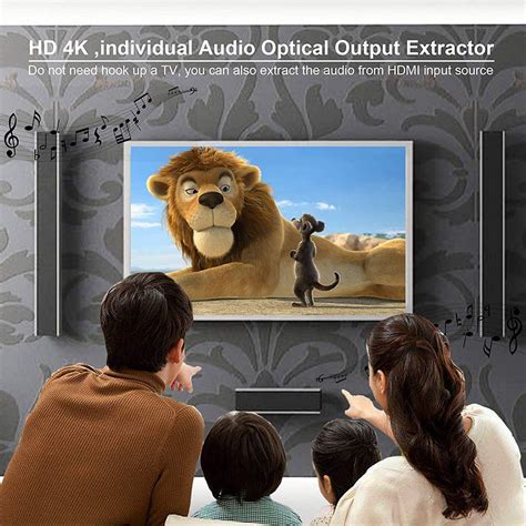 Hdmi Matrix 4x2 4k Hdr Switch Splitter 4 In 2 Out Grandado