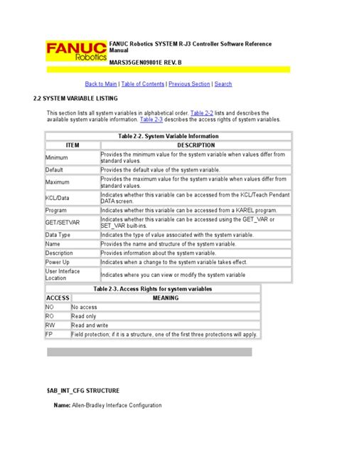 Fanuc R J3 Controller Guide Pdf Menu Computing Boolean Data Type