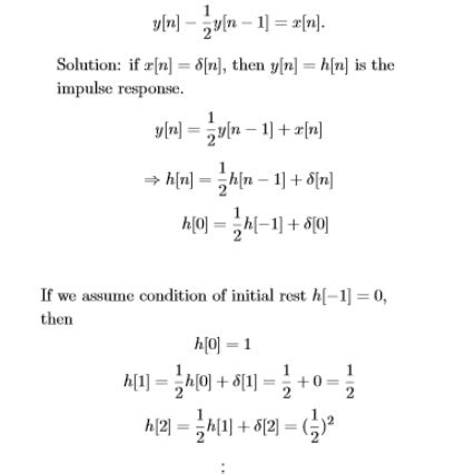 Sample Problems And Important Short Answers Linear Time Invariant Discrete Time Systems