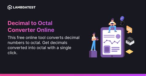 Decimal To Octal Converter Table With Example Lambdatest
