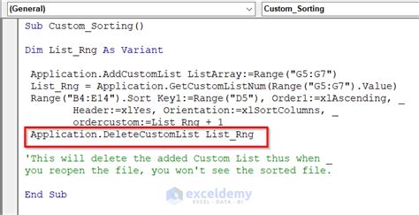Excel Vba To Custom Sort 5 Easy Methods Exceldemy