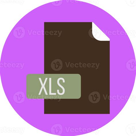 Xls File Format Icon Rounded Circle Bg Design Element 57326327 Png