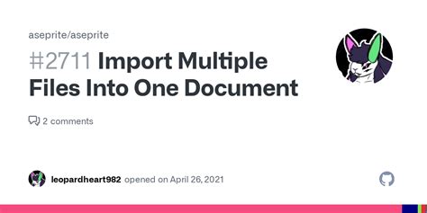 import multiple files into one document · issue 2711 · aseprite aseprite · github
