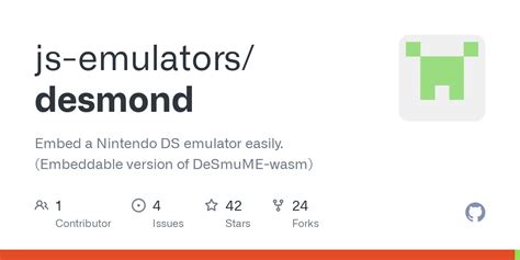 Github Js Emulators Desmond Embed A Nintendo Ds Emulator Easily Embeddable Version Of