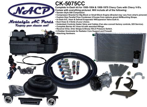 Chevrolet Air Conditioning Kits Nostalgic Ac Parts