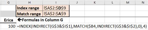 Excel Indirect Function With Index Match Excel Quick Help