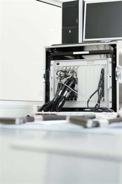 Test Equipment For Checking And Monitoring Electronic Cables And Connectors Stock Photo Image