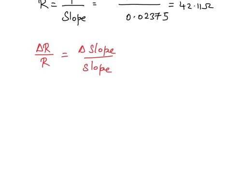 SOLVED You Create A Plot Of I In A Vs V In V And The Linear Fit Of Your Graph Gives A