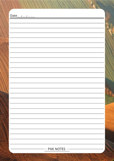 Colour Border Assignment Sheets With Unique And Different Designs A4
