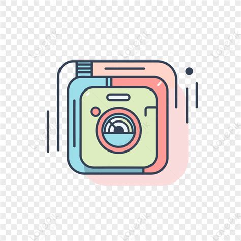 선형 스타일의 화려한 카메라 이미지 벡터ui개요 Png 일러스트 무료 다운로드 Lovepik