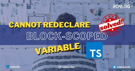 Cannot Redeclare Block Scoped Variable In Typescript Fixed