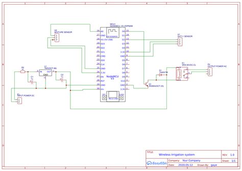 WIRELESS AUTOMATIC IRRIGATION WATERING SYSTEM EasyEDA Open Source Hardware Lab