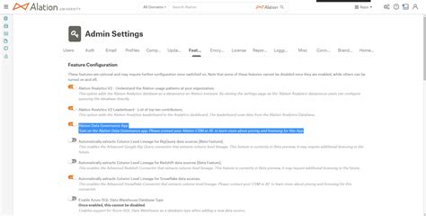 data governance page — alation user guide